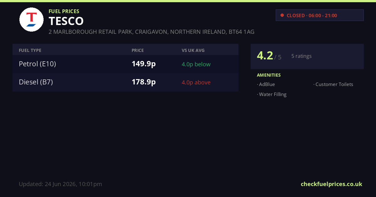 TESCO Craigavon 2 MARLBOROUGH RETAIL PARK, CRAIGAVON, NORTHERN IRELAND ...